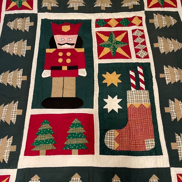 Christmas Quilt | Bedding | Nutcracker Christmas Patchwork Quilt | Poshmark